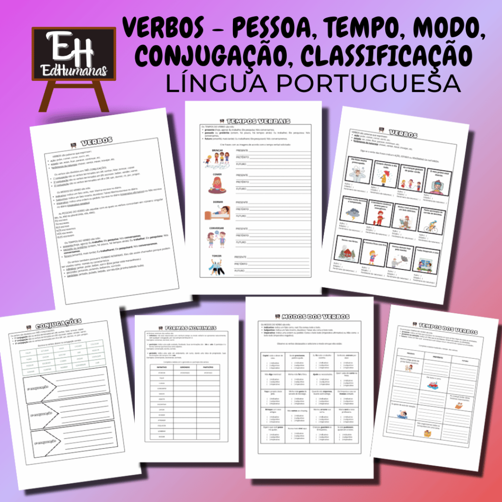 Verbos – pessoa, tempo, modo, conjugação, classificação – EdHumanas ...