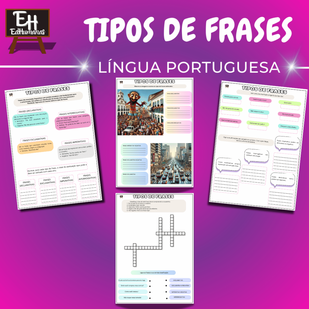 Tipos de frases – EdHumanas Língua Portuguesa